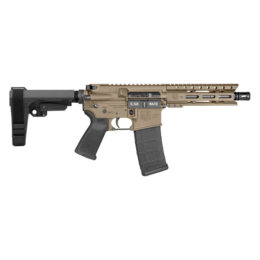 DIAMONDBACK FIREARMS DB-15 PIST 5.56MM FDE 7" SBA3 - Stronghold Corp