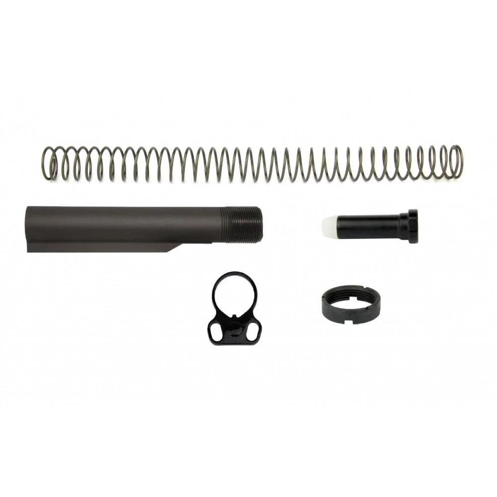 TacFire AR-10 Carbine Buffer Tube Kit with Ambi Dual Loop Sling Adapter ...