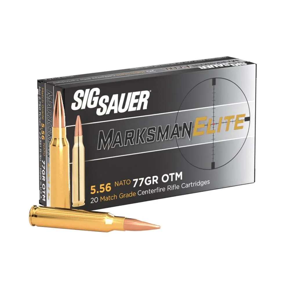 Sig Sauer Elite Match Rifle Ammunition 5.56mm 77gr OTM 20/ct ...